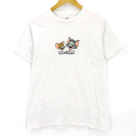Tom And Jerry | Shirts | Vintage Tom And Jerry Tshirt Mens White Short ...
